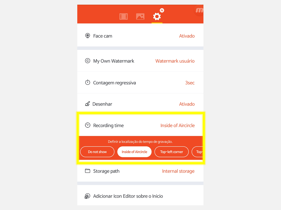 Saiba mais sobre as configurações do Mobizen – Mobizen Recorder Support
