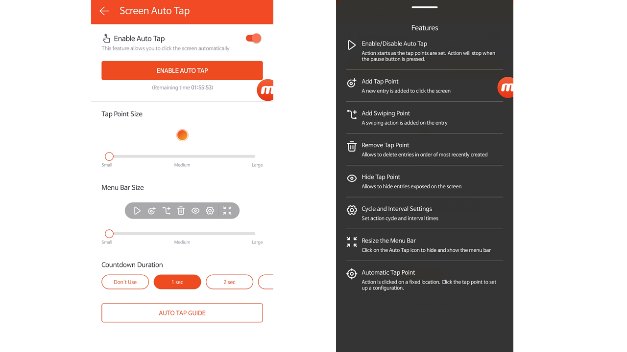 How to Use the New Feature [Auto Tap] on Mobizen – Mobizen Recorder Support